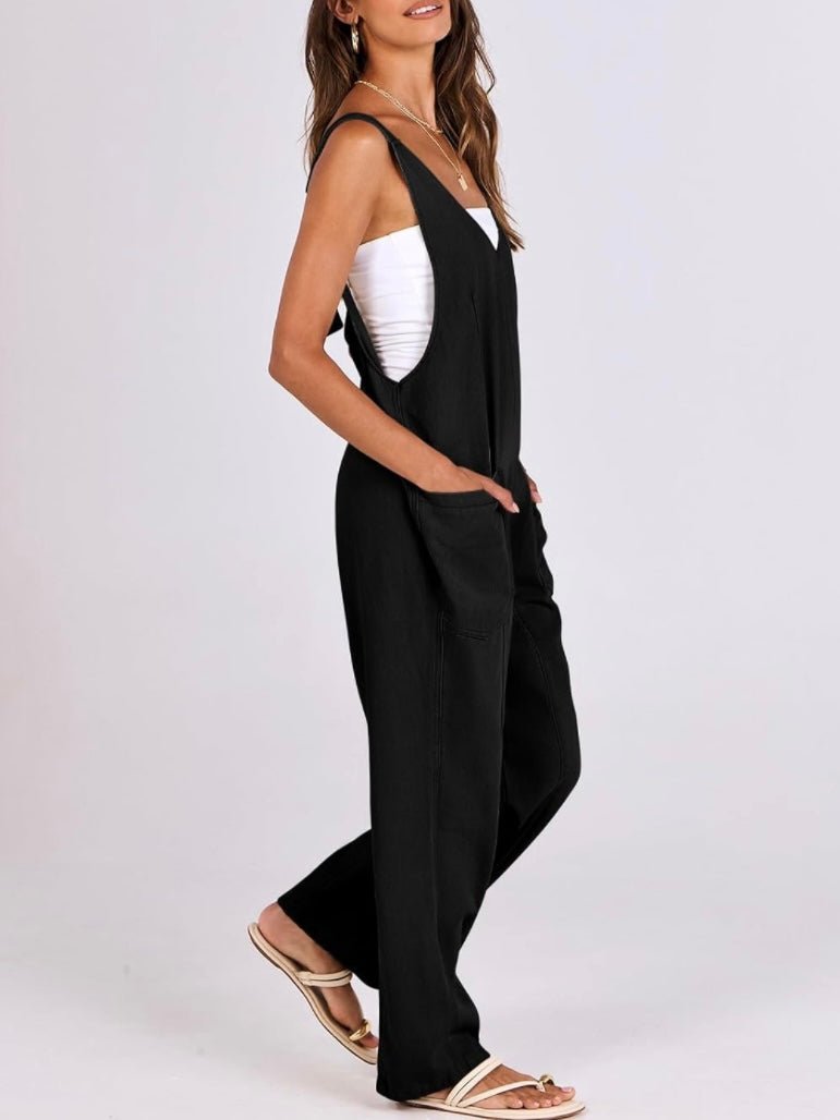 Black baggy jumpsuit