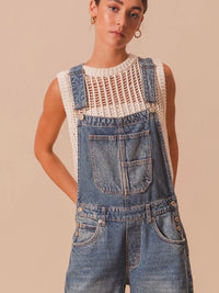 Blue denim jumper overall