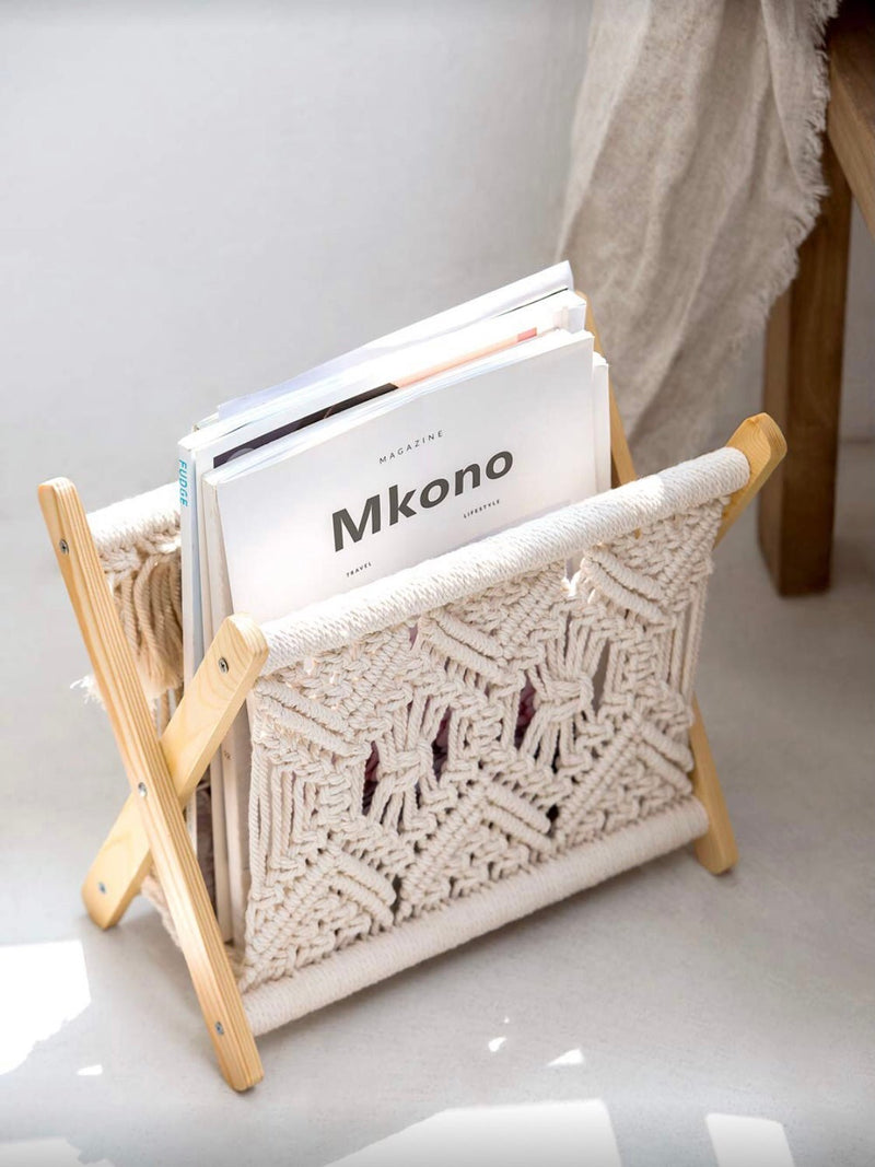 Macrame magazine rack - Wapas