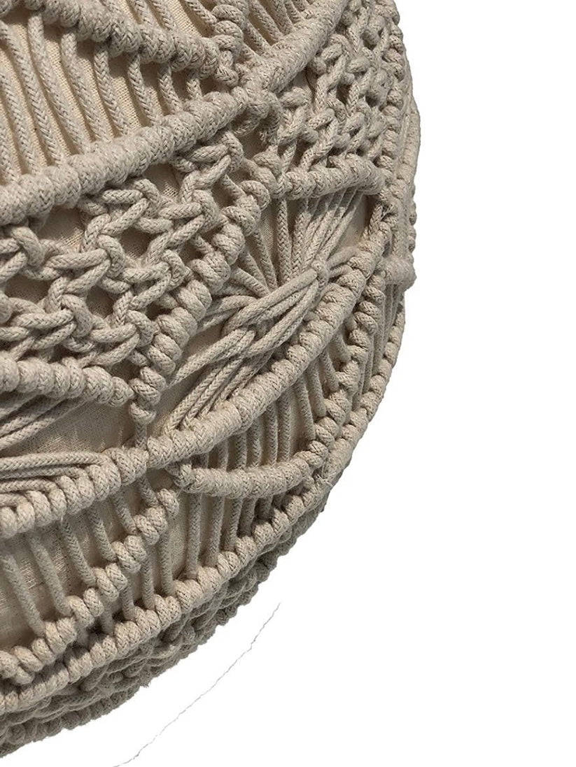 Macrame pouf. Ottoman – Wapas